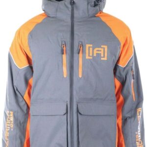 Clam Outdoors Rise Float Parka - Medium Gray/Orange