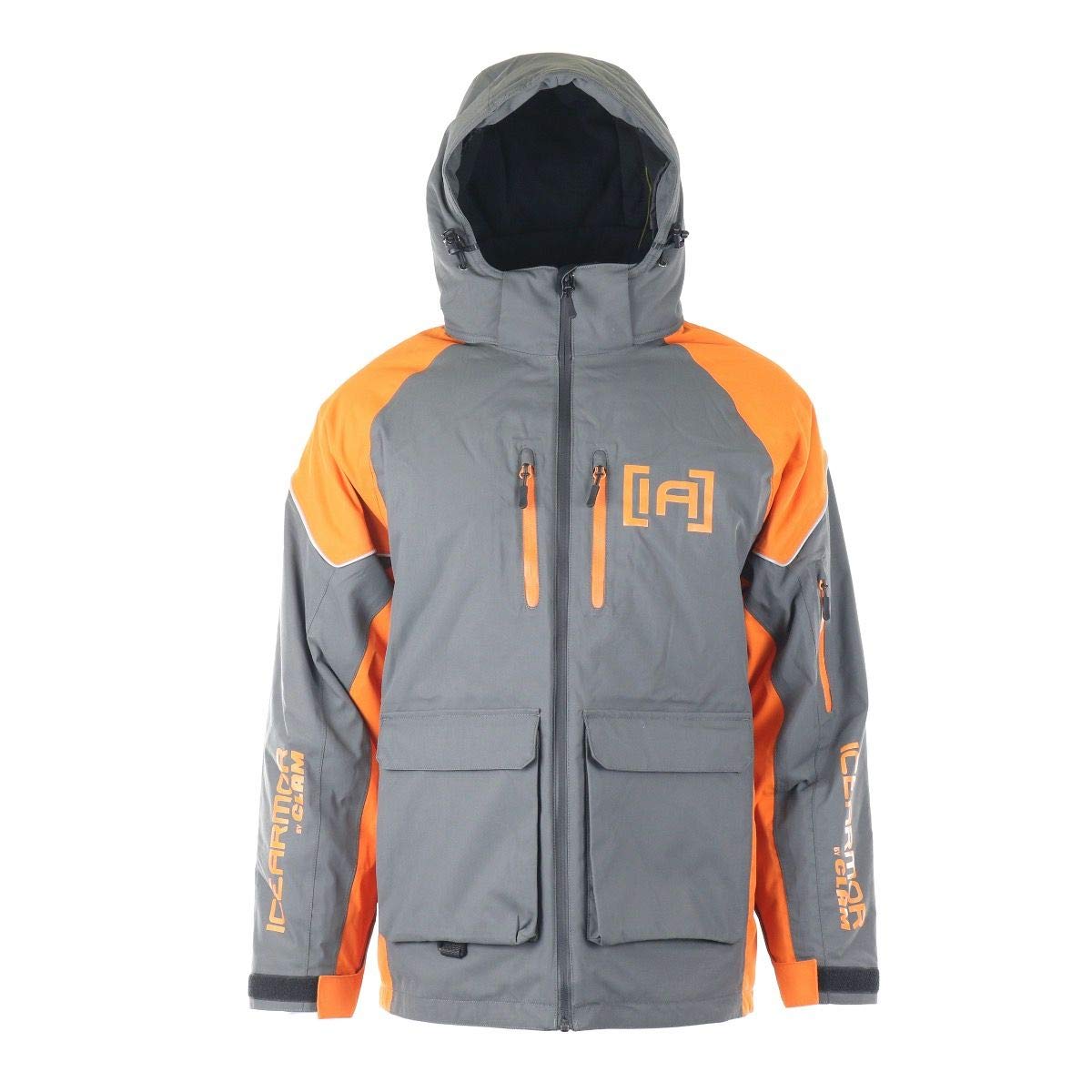 Clam Outdoors Rise Float Parka - Medium Gray/Orange