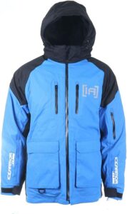 clam outdoors rise float parka - large blue/black