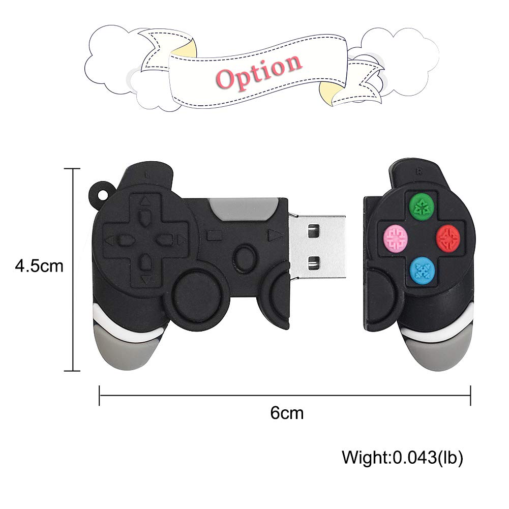 LEIZHAN Cute USB Flash Drive 32GB Gamepad Thumb Drive Funny Memory Stick Zip Drive for Kids Students Gift Pendrive