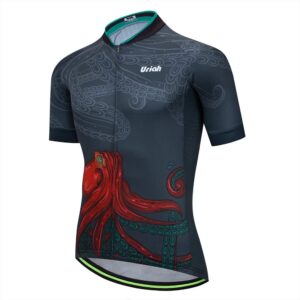 uriah men's cycling jersey short sleeve reflective octopus size xl(cn)