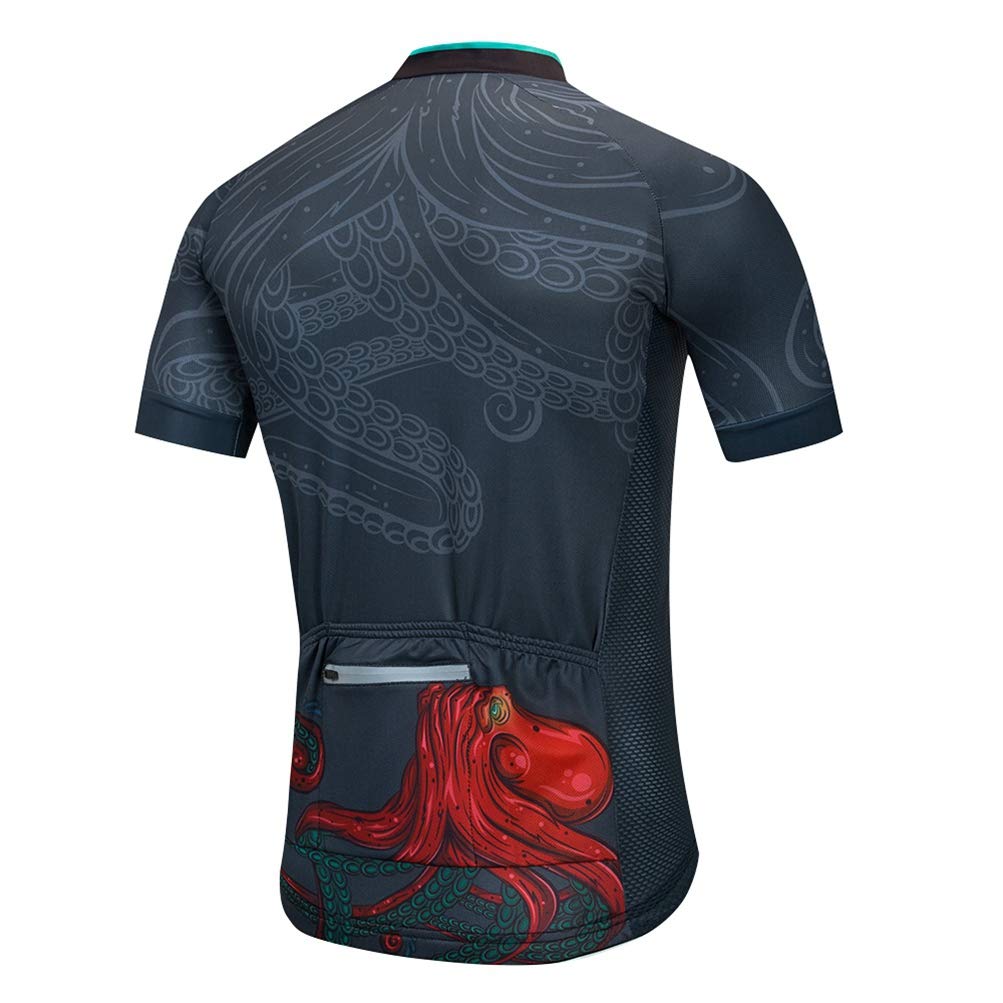 Uriah Men's Cycling Jersey Short Sleeve Reflective Octopus Size XL(CN)