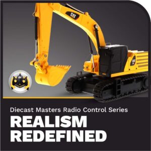 Caterpillar Diecast Masters 23001 - Remote Controlled RC Chain Excavator 336 Next Gen, Detailed, Realistic Cat Construction Vehicle in 1:35, Approx. 29.5 x 9 x 15 cm, Approx. 25 m Range, from 8 Years