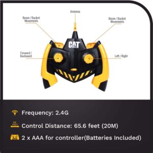 Caterpillar Diecast Masters 23001 - Remote Controlled RC Chain Excavator 336 Next Gen, Detailed, Realistic Cat Construction Vehicle in 1:35, Approx. 29.5 x 9 x 15 cm, Approx. 25 m Range, from 8 Years