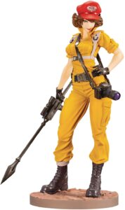 kotobukiya gi joe: lady jaye (canary ann version) bishoujo statue, multicolor