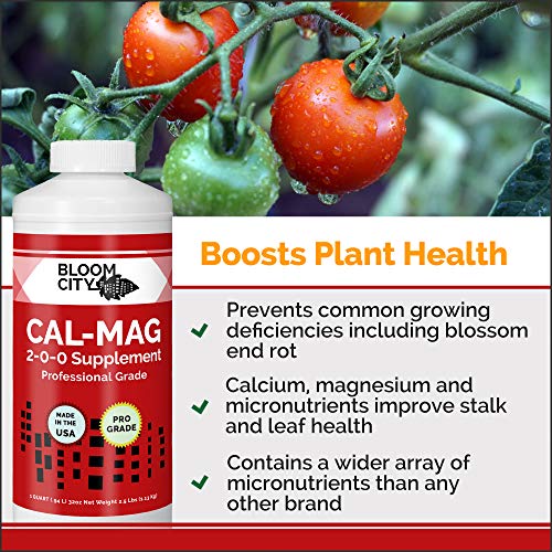 Bloom City Professional Grade Ultra Pure Cal-Mag Growing Fertilizer, 1/2 Pint (8 oz)