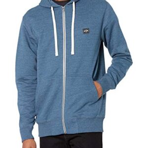 Billabong mens Classic Premium Full Zip Fleece Hoodie Hooded Sweatshirt, Dark Royal, Medium US