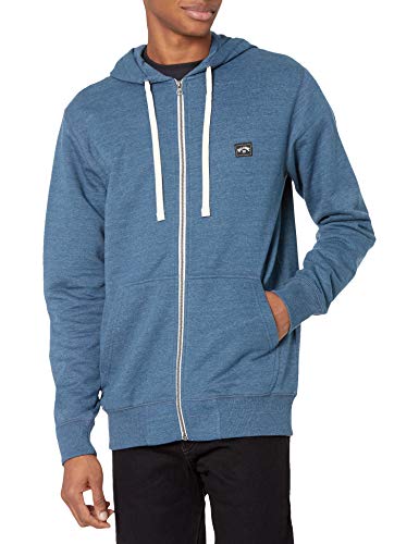 Billabong mens Classic Premium Full Zip Fleece Hoodie Hooded Sweatshirt, Dark Royal, Medium US