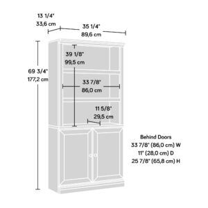 Sauder Miscellaneous Storage Bookcase With Doors/ book shelf, Select Cherry finish