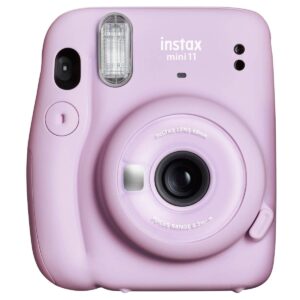 Fujifilm Instax Mini 11 Instant Film Camera, Lilac Purple instax Mini Instant Daylight Film Twin Pack, 20 Exposures