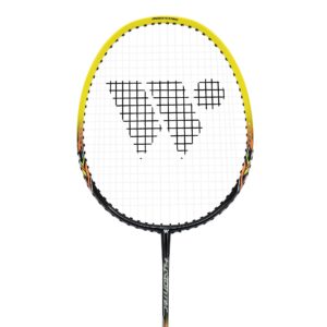 WISH FusionTec 917 – Badminton Racket and Case – Includes 1 Badminton Racket and 1 Badminton Bag – Excellent Badminton Grip – Great for Competitive Badminton Games, Yellow