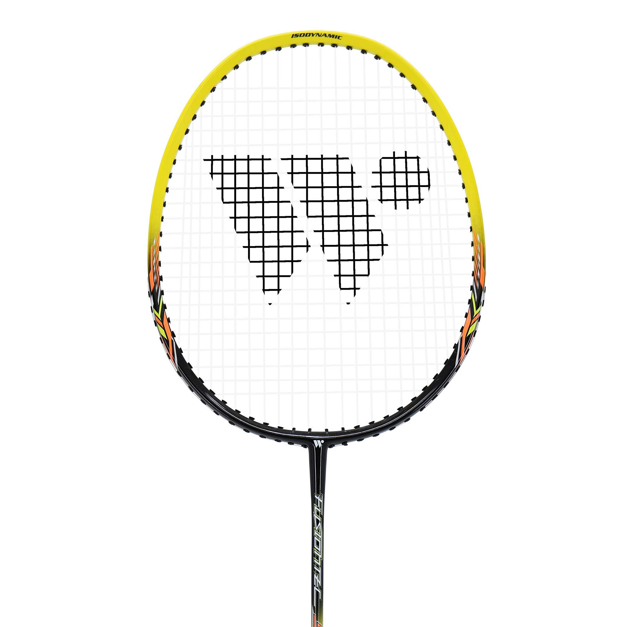 WISH FusionTec 917 – Badminton Racket and Case – Includes 1 Badminton Racket and 1 Badminton Bag – Excellent Badminton Grip – Great for Competitive Badminton Games, Yellow