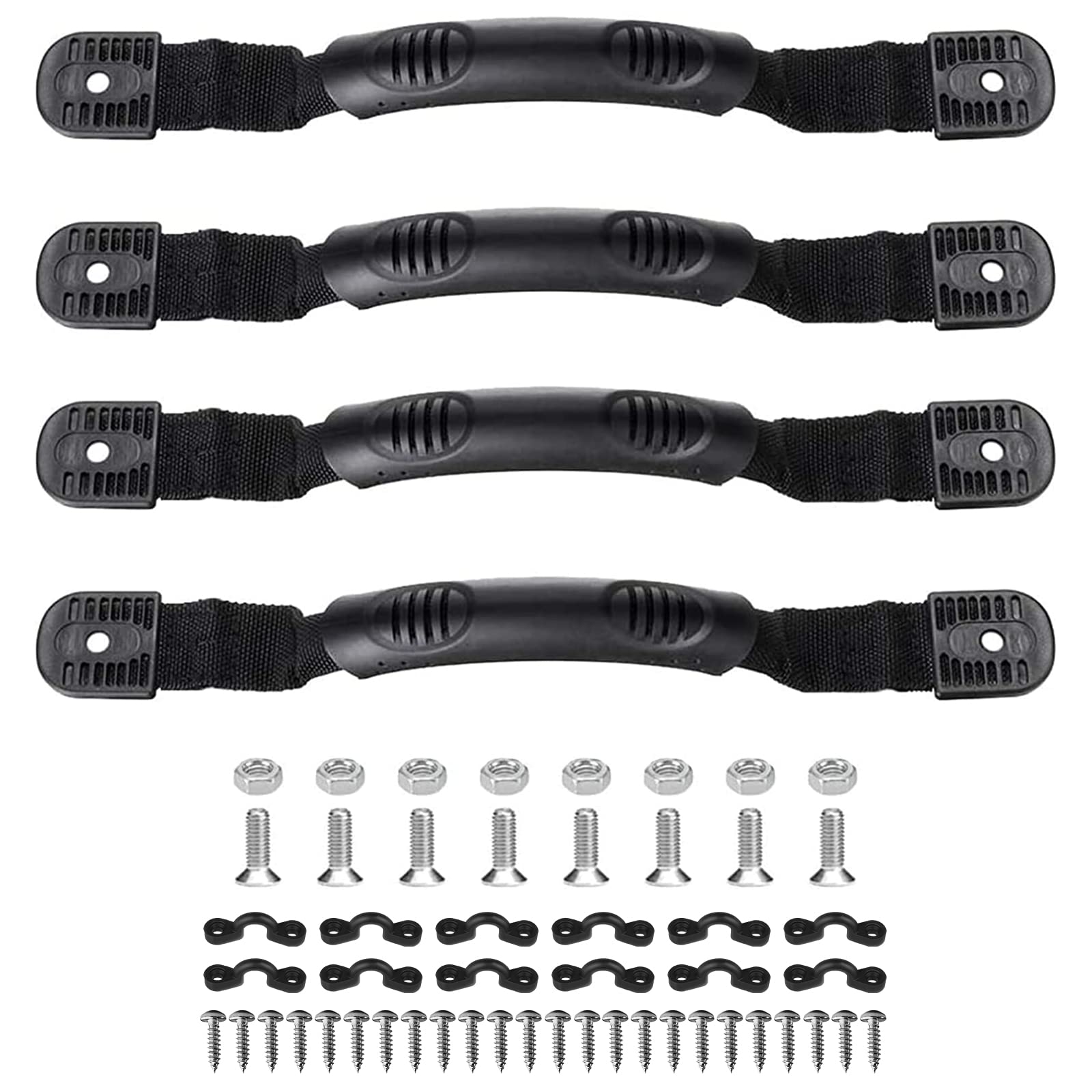 4PCS Kayak Carry Handles, Canoe Boat Side Mount Carry Handles with Screws for Ocean Kayak Emotion Kayaks Luggage Outdoor Sport Canoe Boat Kayak