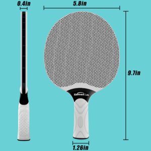 Senston Table Tennis Rackets Set, Professional Table Tennis Racket with 3 Balls, Composite Rubber Ping Pong Paddle Set