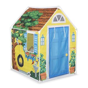 melissa & doug cozy cottage fabric play tent and storage tote