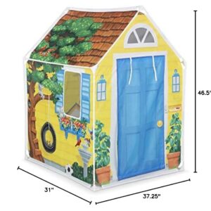 Melissa & Doug Cozy Cottage Fabric Play Tent and Storage Tote