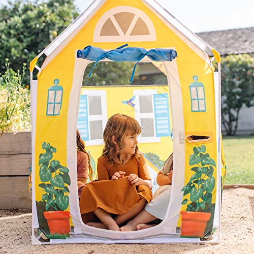 Melissa & Doug Cozy Cottage Fabric Play Tent and Storage Tote