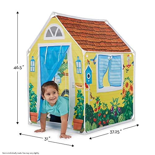 Melissa & Doug Cozy Cottage Fabric Play Tent and Storage Tote