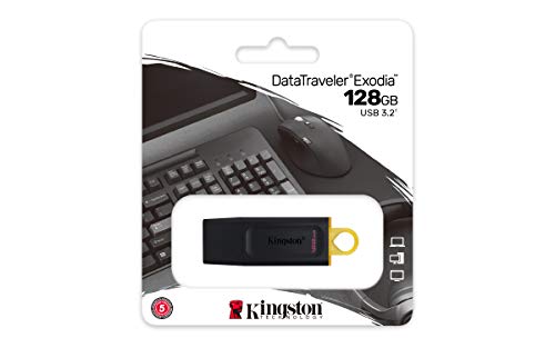 Kingston DataTraveler Exodia 128GB USB 3.2 Flash Drive DTX/128GB,Black