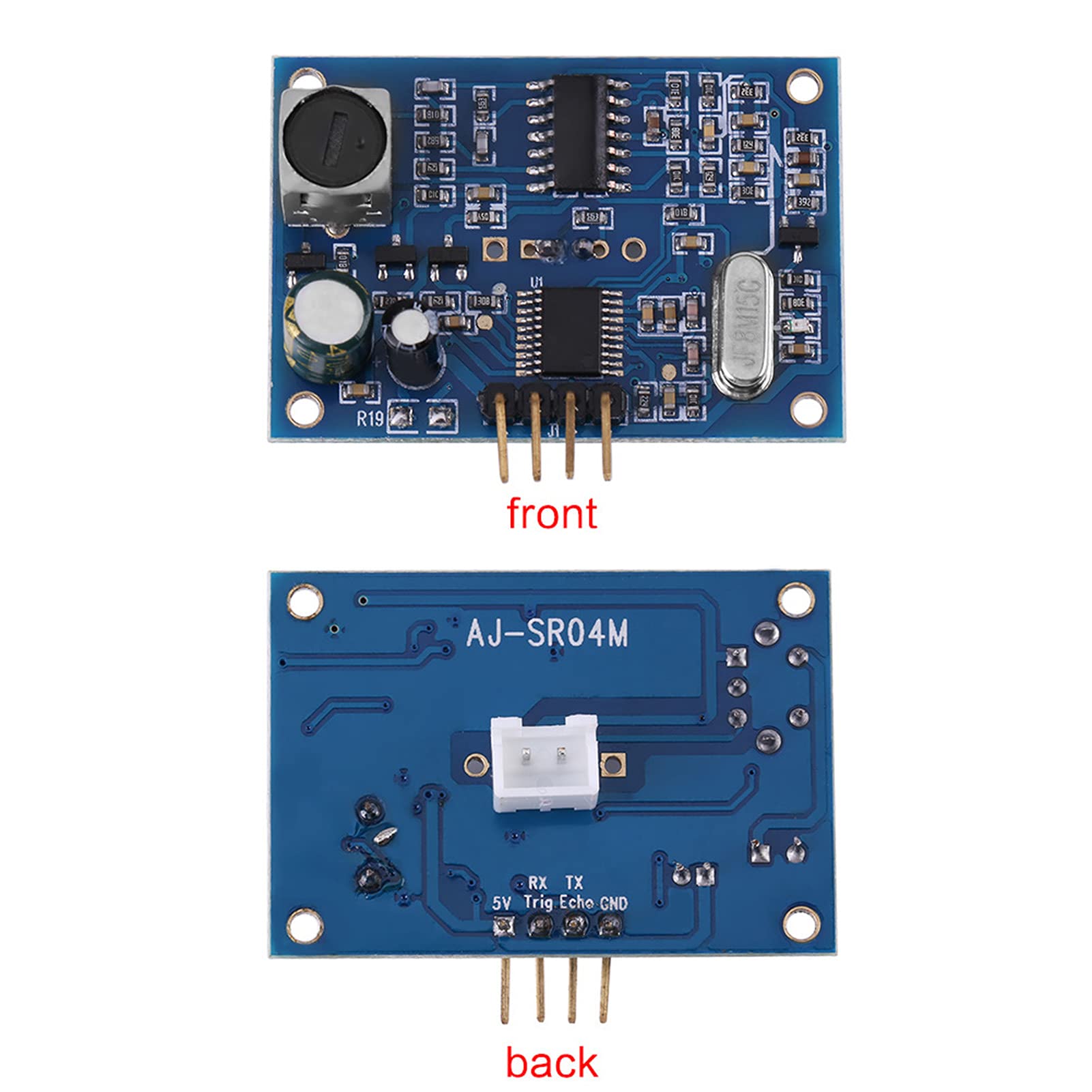 5V Integrated Ultrasonic Module Ultrasonic Distance Sensor Measuring Transducer Distance Sensor Waterproof Ultrasonic Measuring Board Transducer Probe for Horizontal Distance Measuring