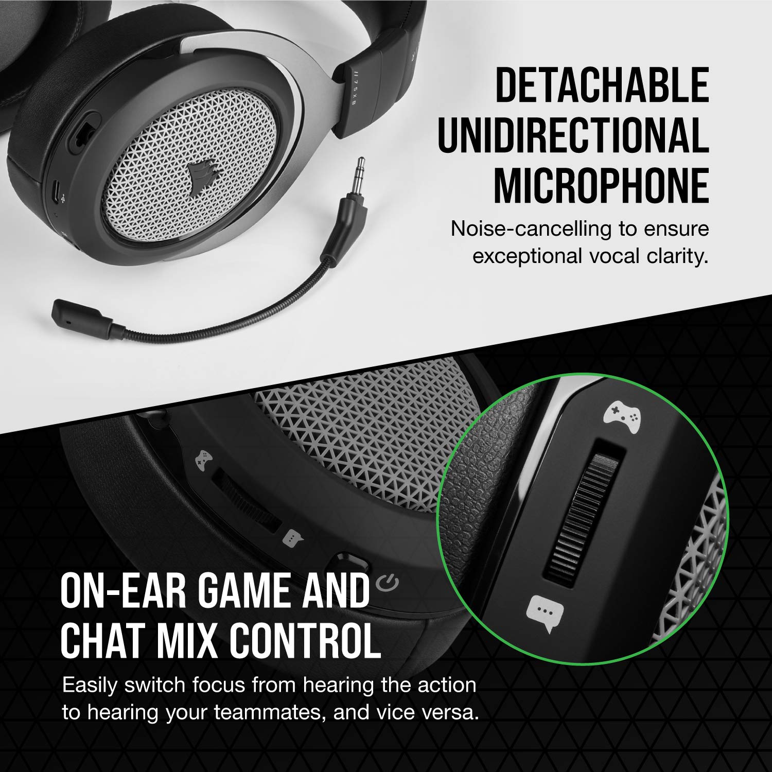 Corsair HS75 XB Wireless Gaming Headset - 20 Hour Battery Life Works w/Xbox Series X| S, Xbox One, PC- Detachable Noise Canceling Microphone- Memory Foam Earcups- 30 Feet of Range