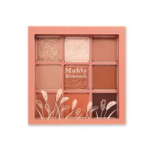 etude house play color eyes #pink muhly romance | 9 color eye shadow with warm and soft autumn colors | eye makeup | korean beauty