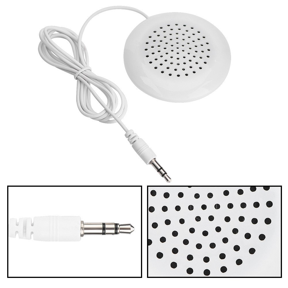 VBESTLIFE Portable CD DIY Pillow Speaker 3.5mm Mini Stereo Speaker for MP3 Phone