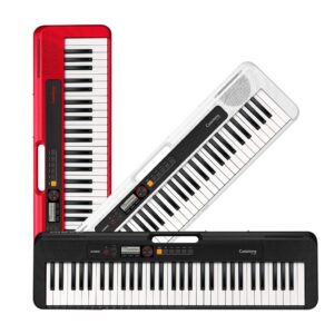 casio casiotone, 61-key portable keyboard with usb, red (ct-s200rd) (renewed)