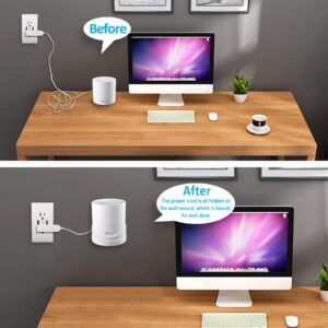 STANSTAR Wall Mount for TP-Link Deco X20 X55 X60 Whole Home Mesh WiFi System, Sturdy Bracket Holder for Deco X20,X60 Space Saving TP-Link Router Wall Holder Plug in Without Messy Wires (3Pack)