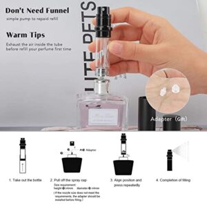 Refillable Perfume Bottle Atomizer for Travel,Portable Easy Refillable Perfume Spray Pump Empty Bottle for men and women with 5ml Mini Pocket Size (Rose Gold)