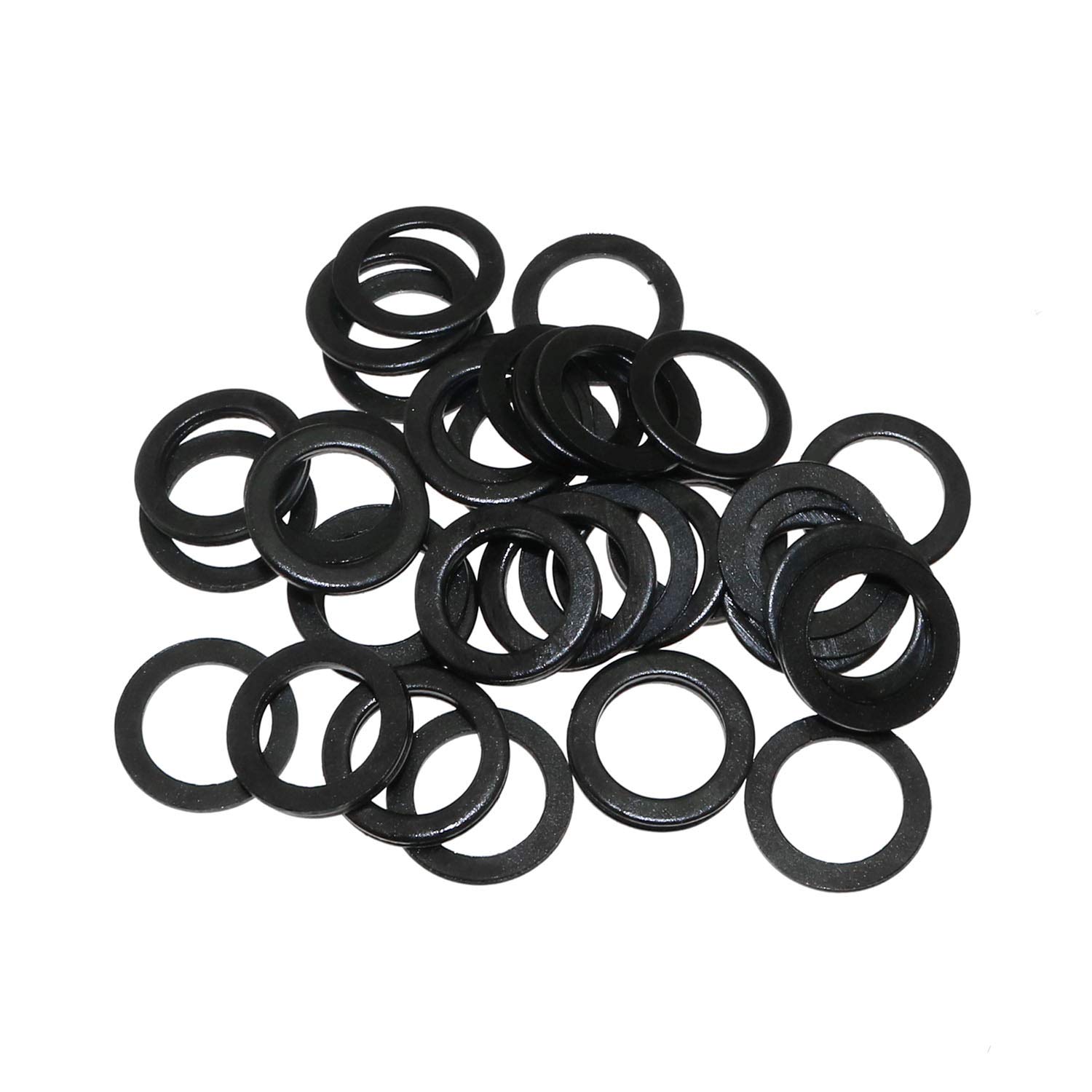 Maxmoral 50pcs Black Skateboard Speed Hardware Washer Scooter Axle Speed Washer Long Plate Bearing Washer Hardware Accessories