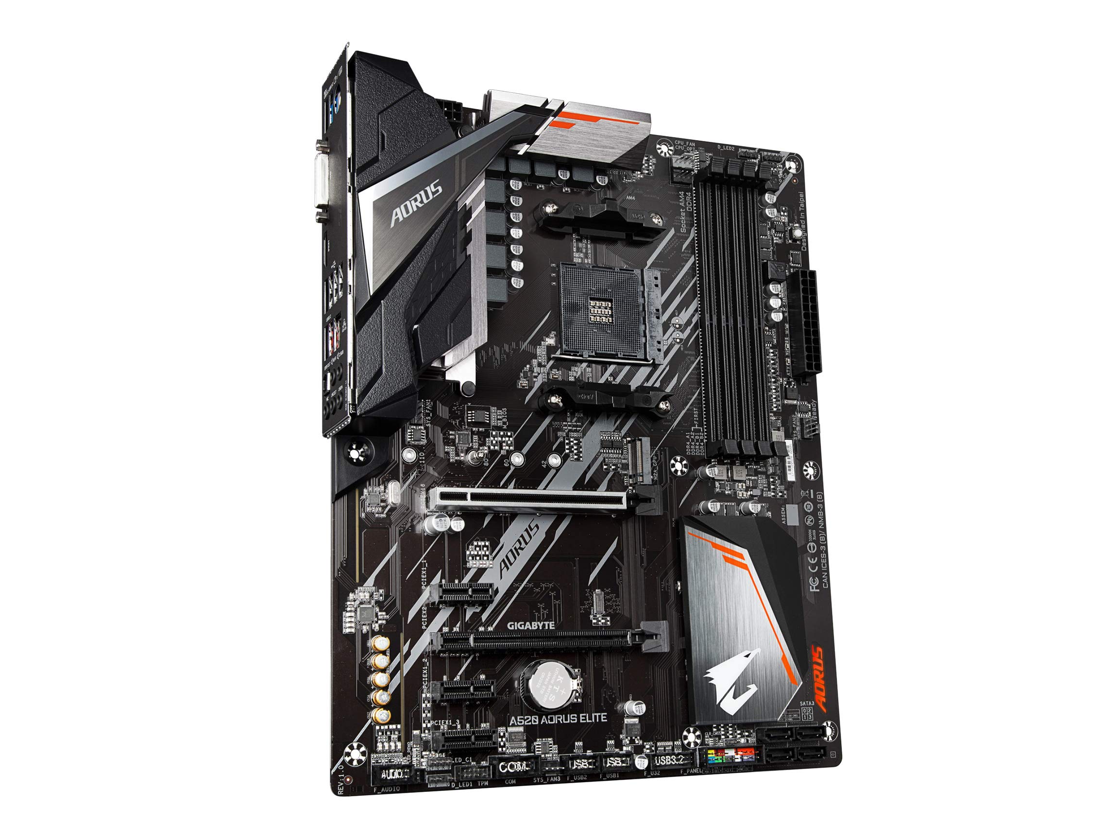 Gigabyte A520 AORUS Elite (AM4/AMD/ A520/ ATX/M.2/SATA 6Gb/s/USB 3.2 Gen 2/Realtek GbE LAN/Motherboard)