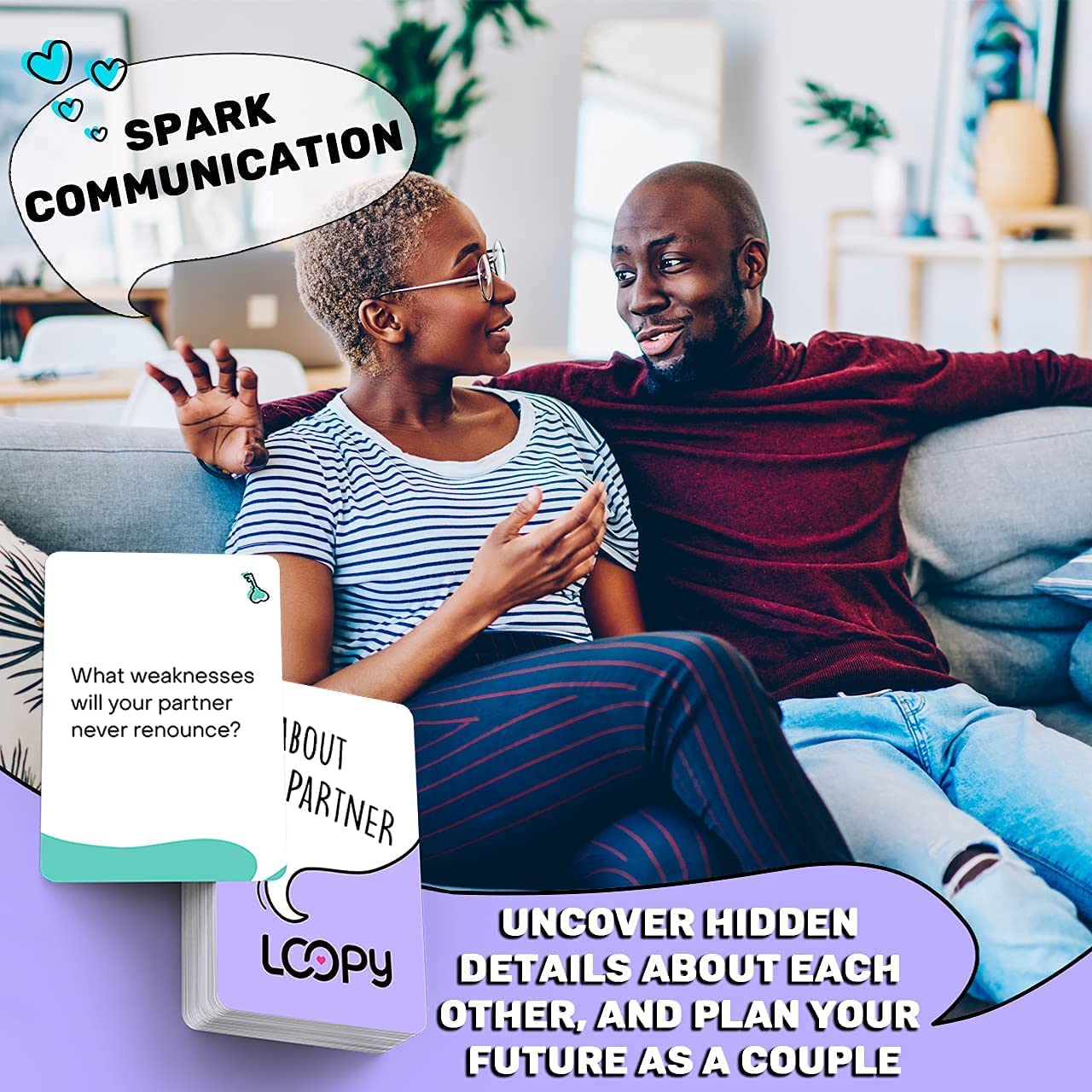 LOOPY - Couples Game: 210 Deep and Thought-Provoking Question Cards to Improve Communication and Strengthen Bonds