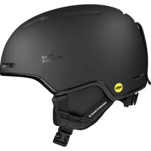 Sweet Protection Looper MIPS Helmet - Adjustable Hardshell Ski and Snowboarding Helmet with Ventilation, Google and Audio Compatible, Dirt Black, Small/Medium