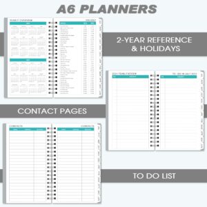 2024-2025 Pocket Planner/Calendar - Weekly & Monthly Pocket Planner, JUL. 2024 - Jun. 2025, 6.8" x 4.3", Strong Twin - Wire Binding, plastic cover