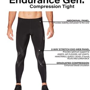 CW-X Men's Endurance Generator Joint and Muscle Support Compression Tight, Black, Small