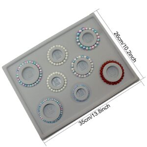 Chistepper 2 Pieces Beading Boards Bead Design Trays Necklace Bracelet Beading Jewelry Design Mats for DIY Jewelry Making