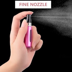 DFsucces Portable Mini Refillable Perfume Empty Spray Bottle,Scent Pump Case，Refillable Perfume Spray,Multicolor Atomizer Perfume Bottle,for Traveling and Outgoing （3 Pcs Pack of 5ml）