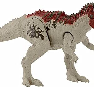 Mattel Jurassic World Camp Cretaceous Roar Attack Ceratosaurus Dinosaur Action Figure Toy with Strike Feature and Sounds