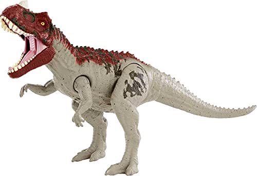 Mattel Jurassic World Camp Cretaceous Roar Attack Ceratosaurus Dinosaur Action Figure Toy with Strike Feature and Sounds