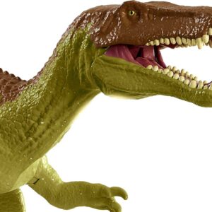 Mattel Jurassic World Camp Cretaceous Roar Attack Baryonyx Limbo Dinosaur Action Figure Toy with Strike Feature and Sounds