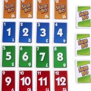 Mattel Games Skip-Bo Card Game for Kids, Adults & Family Night, Travel Game in Collectible Storage Tin for 2-6 Players (Amazon Exclusive)