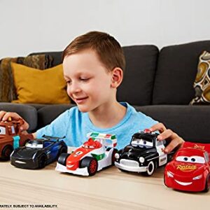 Disney Cars Toys Track Talkers Lightning McQueen, 5.5-in, Authentic Favorite Movie Character Talking & Sound Effects Vehicles, Fun Gift for Kids Aged 3 Years and Older