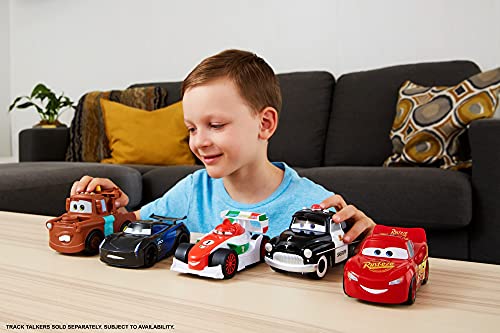 Disney Cars Toys Track Talkers Lightning McQueen, 5.5-in, Authentic Favorite Movie Character Talking & Sound Effects Vehicles, Fun Gift for Kids Aged 3 Years and Older