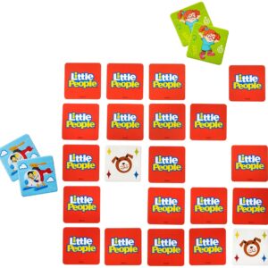 Mattel Games Fisher-Price Make-A-Match Card Game with Little People Theme, 56 Cards for 2 to 4 Players, Gift for Kids Ages 3 Years & Older