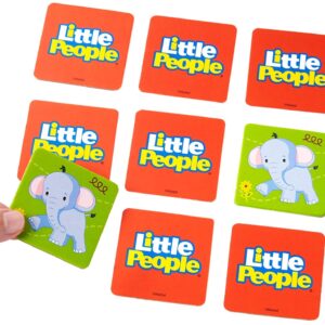 Mattel Games Fisher-Price Make-A-Match Card Game with Little People Theme, 56 Cards for 2 to 4 Players, Gift for Kids Ages 3 Years & Older