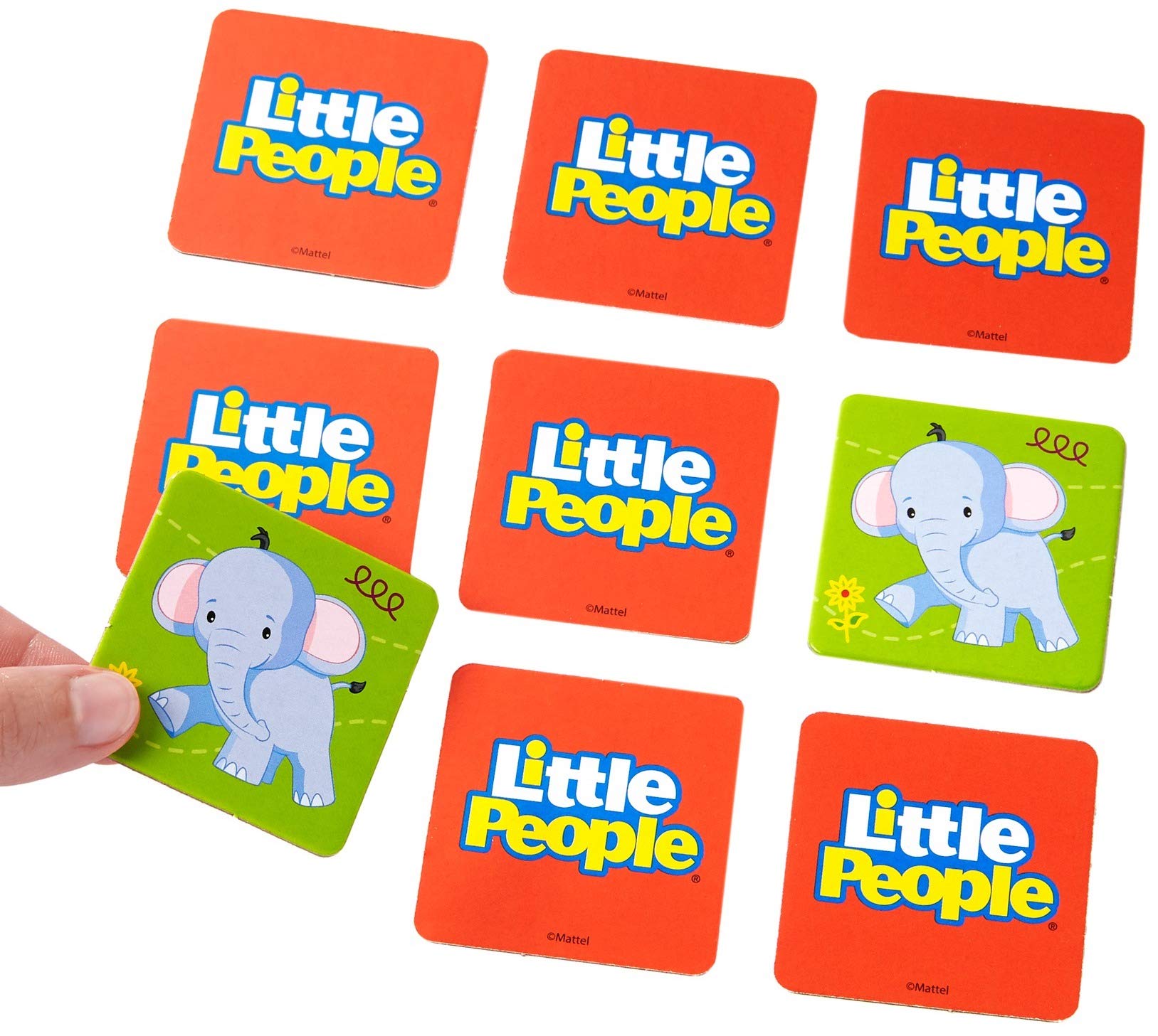 Mattel Games Fisher-Price Make-A-Match Card Game with Little People Theme, 56 Cards for 2 to 4 Players, Gift for Kids Ages 3 Years & Older