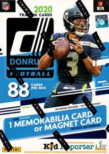 2020 panini donruss nfl football blaster box (88 cards/bx)