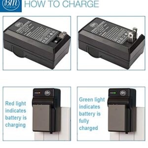 BM Premium 2 BLS-50, PS-BLS5 Batteries and Charger for Olympus OM-5, OM-D E-M5 III, E-M10, E-M10 III, E-M10 IV, EPL7, E-PL8, E-PL9, E-PL10, Stylus 1 Cameras