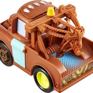 Disney Cars Toys Track Talkers Mater, 5.5-in, Authentic Favorite Tow Truck Movie Character Sound Effects Vehicle, Fun Gift for Kids Aged 3 Years and Older